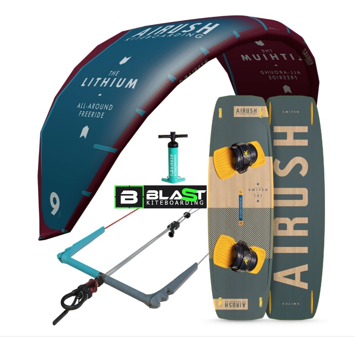 Airush 10m Lithium V13 & Switch V11 Package - Blast Kiteboarding